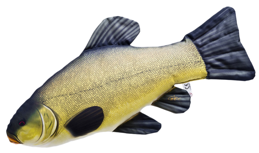 Gaby plyšová ryba Lín obecný 60cm – realistická dekorace pro rybáře